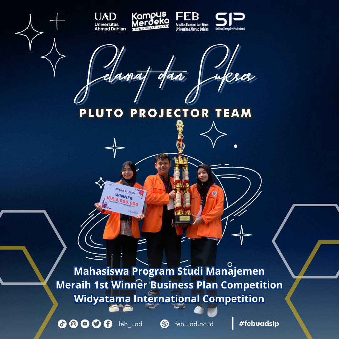 Pluto Projector Team Prodi Manajemen Meraih 1st Winner Business Plan ...